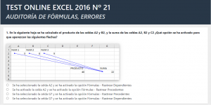 Test Online de Excel 2016 - EjerciciosMesa