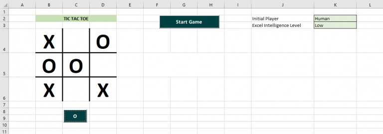 Tic-Tac-Toe Human vs. Excel - EjerciciosMesa